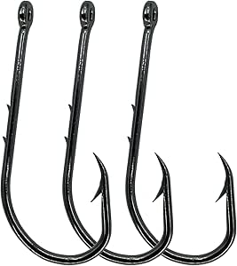 Amazon.com : Cheerouters Baitholder Offset Barbed Long Shank Beak Fishing Hook with 2 Barbs 50 ...