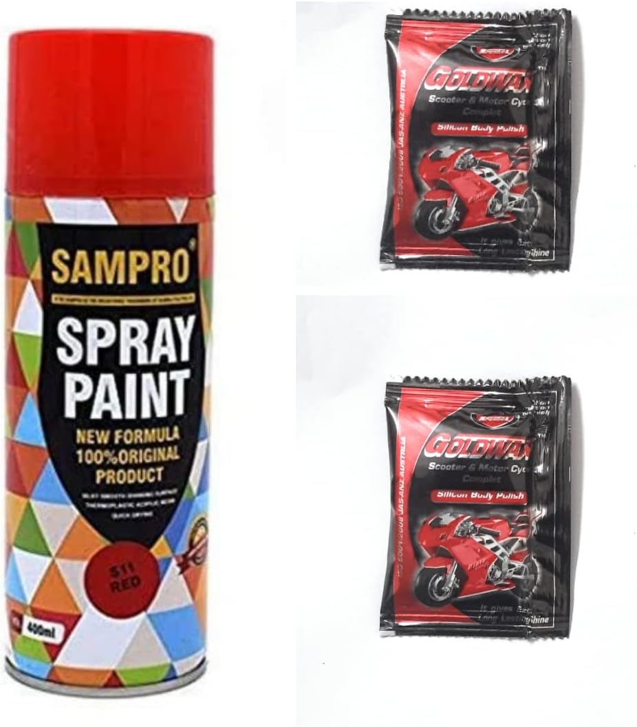 Sampro aerosol spray paint for car, bike, metal, art and craft (400ml ...