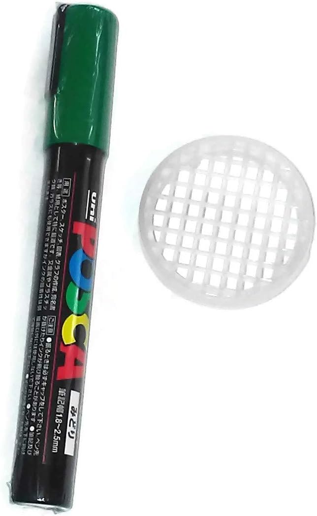 Amazon.com : Posca Queen bee GREEN color marking pen non-toxic pc5m ...