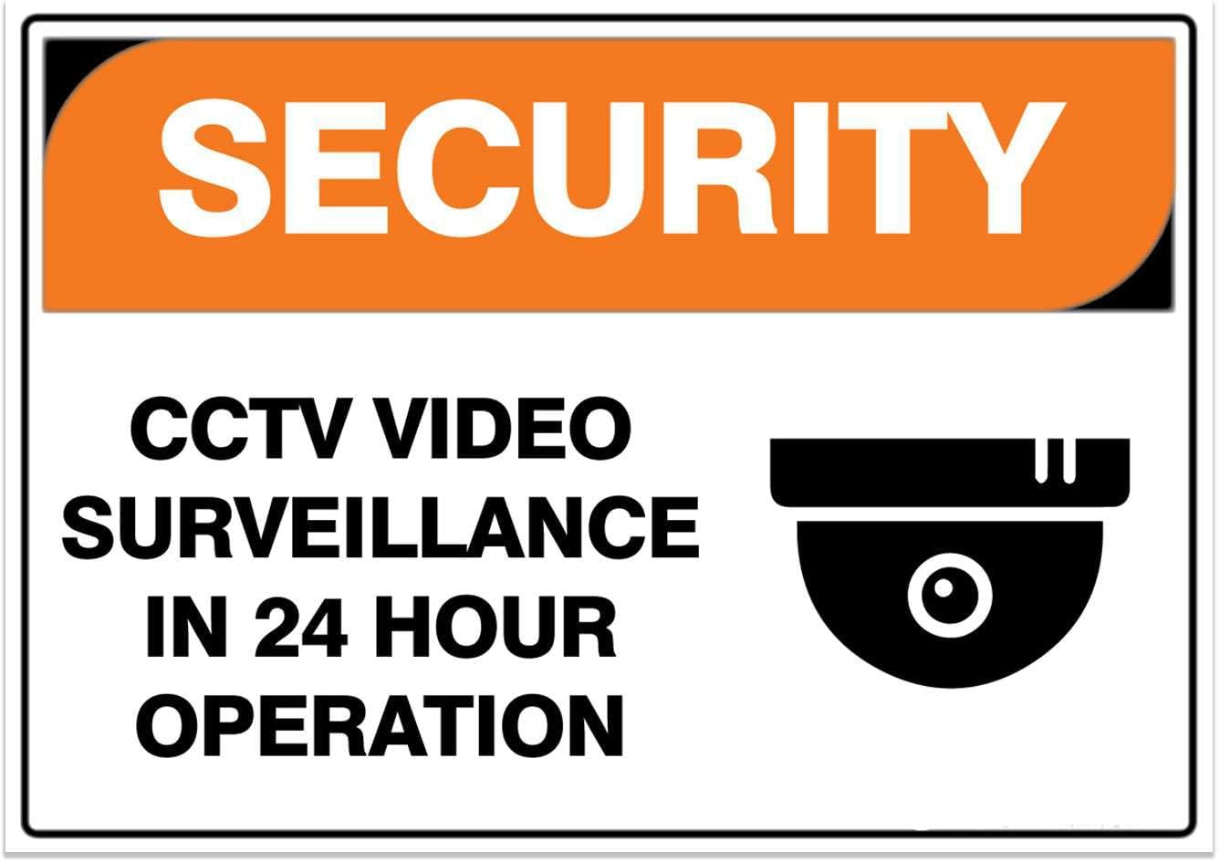 Amazon.com: Security Sign – CCTV Video Surveillance in 24 Hour ...