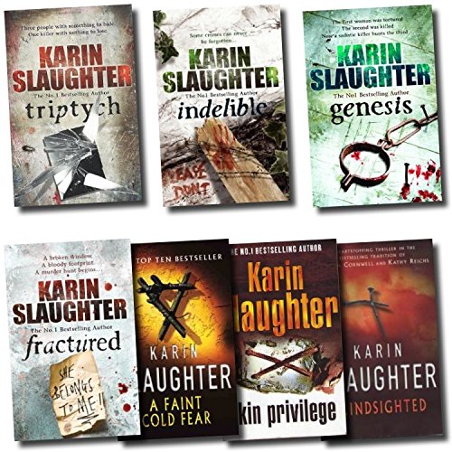 Karin Slaughter Collection 7 Book Set - Fractured, Genesis, Triptych, a ...