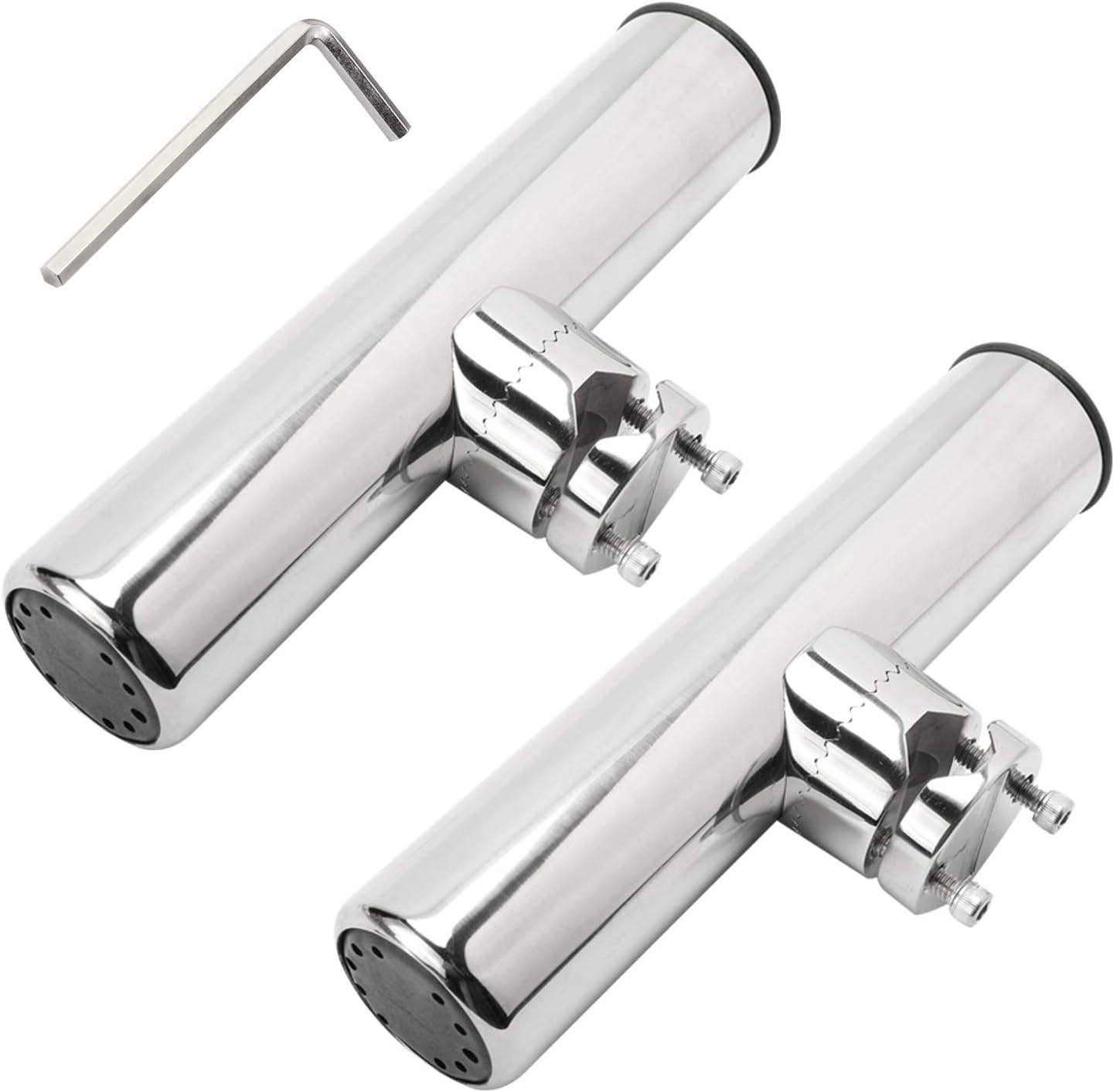 Amazon.com: DasMarine 2pcs Stainless Steel Rod Holders,Clamp on Fishing ...