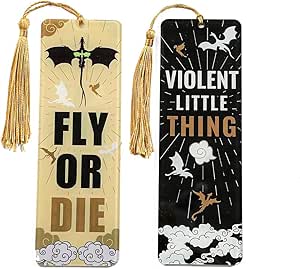 Amazon.com : Fourth Wing Bookmarks - Dragon Bookmark for Women Men - Cool Dragon Acrylic Book ...