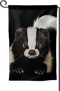 Amazon.com : Cute Skunk Print Flag12.5 * 18in Outdoor Yard Flags For ...