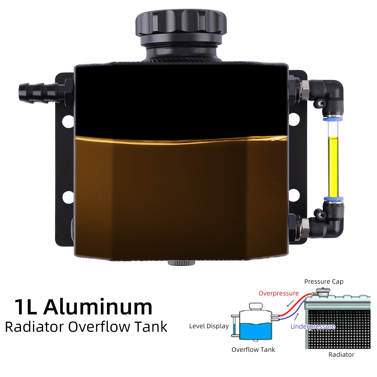 Snapklik.com : Coolant Reservoir Tank, Aluminum Radiator Overflow Tank ...