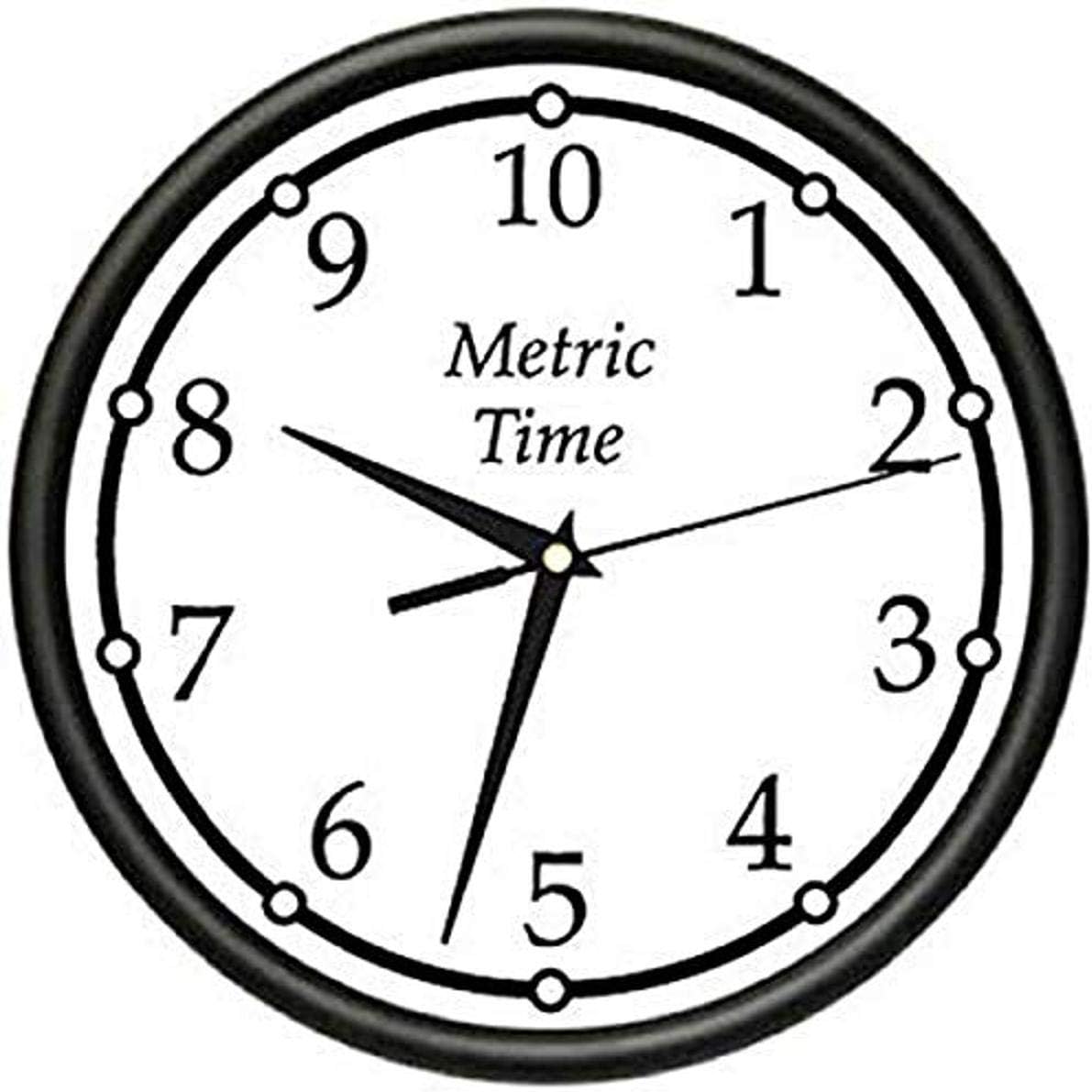 Amazon.com: SignMission Metric TIME Wall Clock Metric System Timing ...