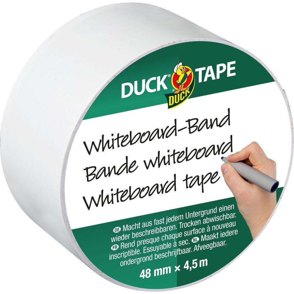 Duck Tape Whiteboard - Writeable Tape for Writing and Writing 48 mm x 4 ...