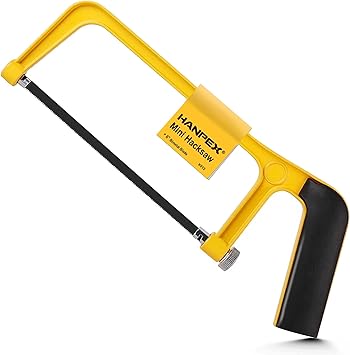 Hanpex 6inch Mini Hacksaw Frame - 150mm Extra Fine Cut Junior Hack Saw ...
