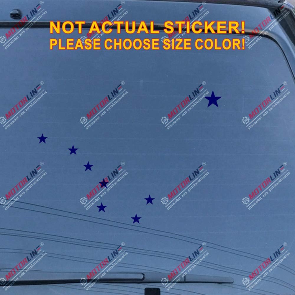 Amazon.com: Alaska State Flag Decal Sticker Big Dipper Plough Car Vinyl ...