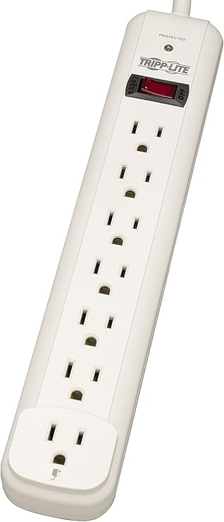 Amazon.com: Tripp Lite 7 Outlet Surge Protector Power Strip, Extra Long ...