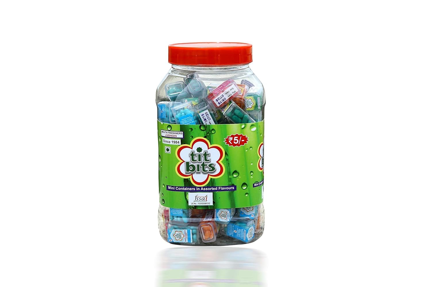 Titbits Mouth Freshener Assorted Flavour Jar (75 Pieces) Pack Of 1 ...