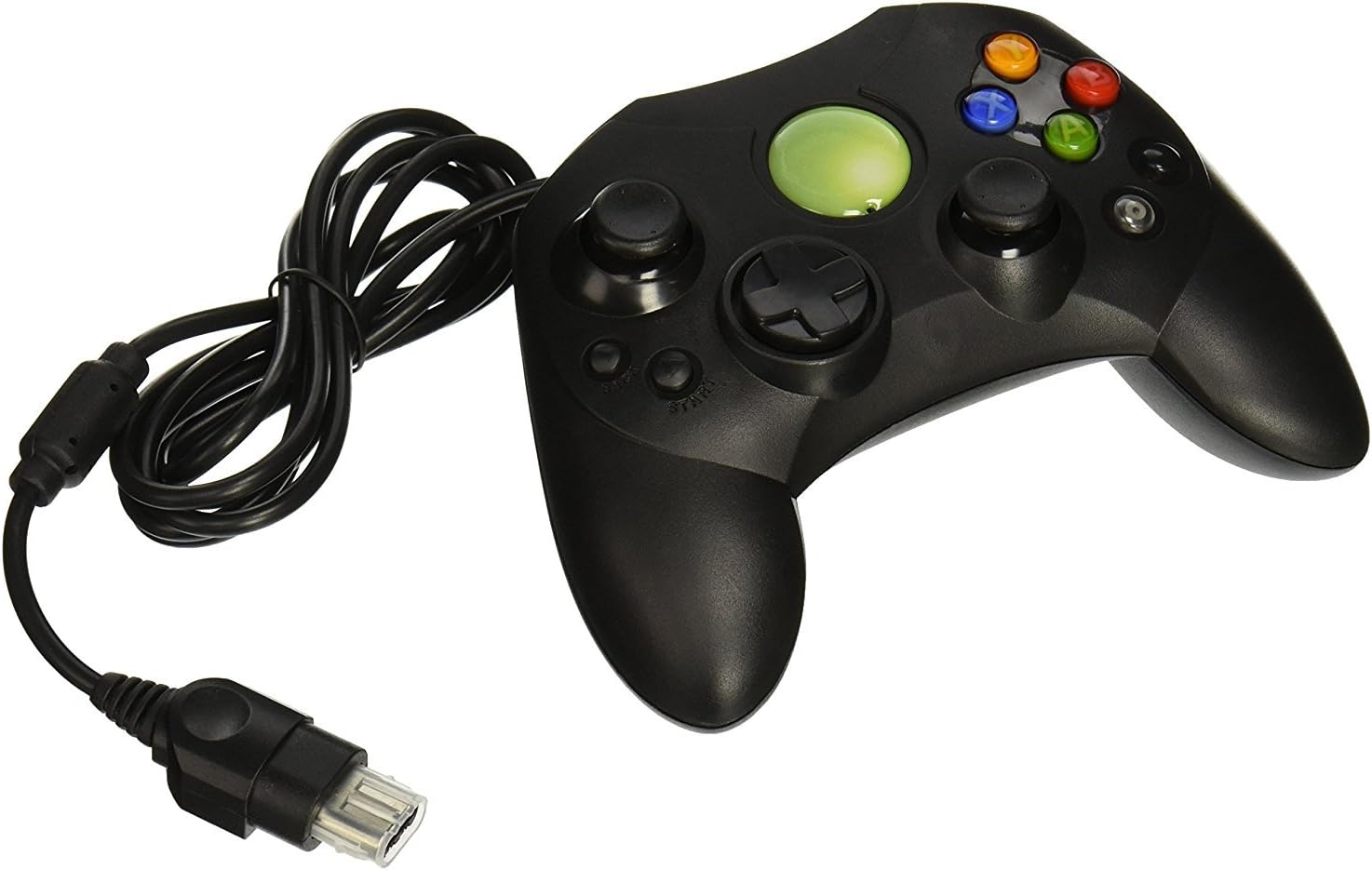 Amazon.com: Old Skool Xbox Controller S-Type Wired Game Pad - Black ...