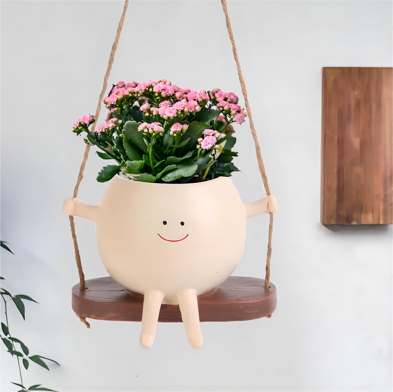Amazon.com : WEWEOW Face Planter Pot - Double Flower Pots in One for ...