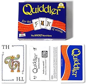 MGKEOUF Quidd Card Game - Funny Playing Cards,Quiddler Playing Cards ...