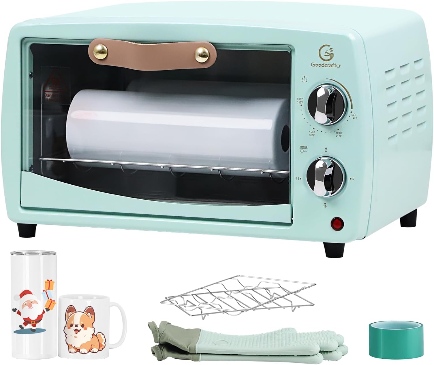 Amazon.com: WOBBLO Sublimation Oven Machine 22L 110V 1500W Light Green ...