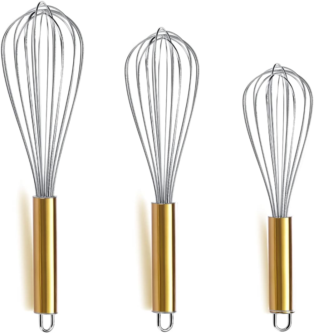 Amazon.com: Bloomingville Standing Stainless Steel Wood Handle, Gold ...