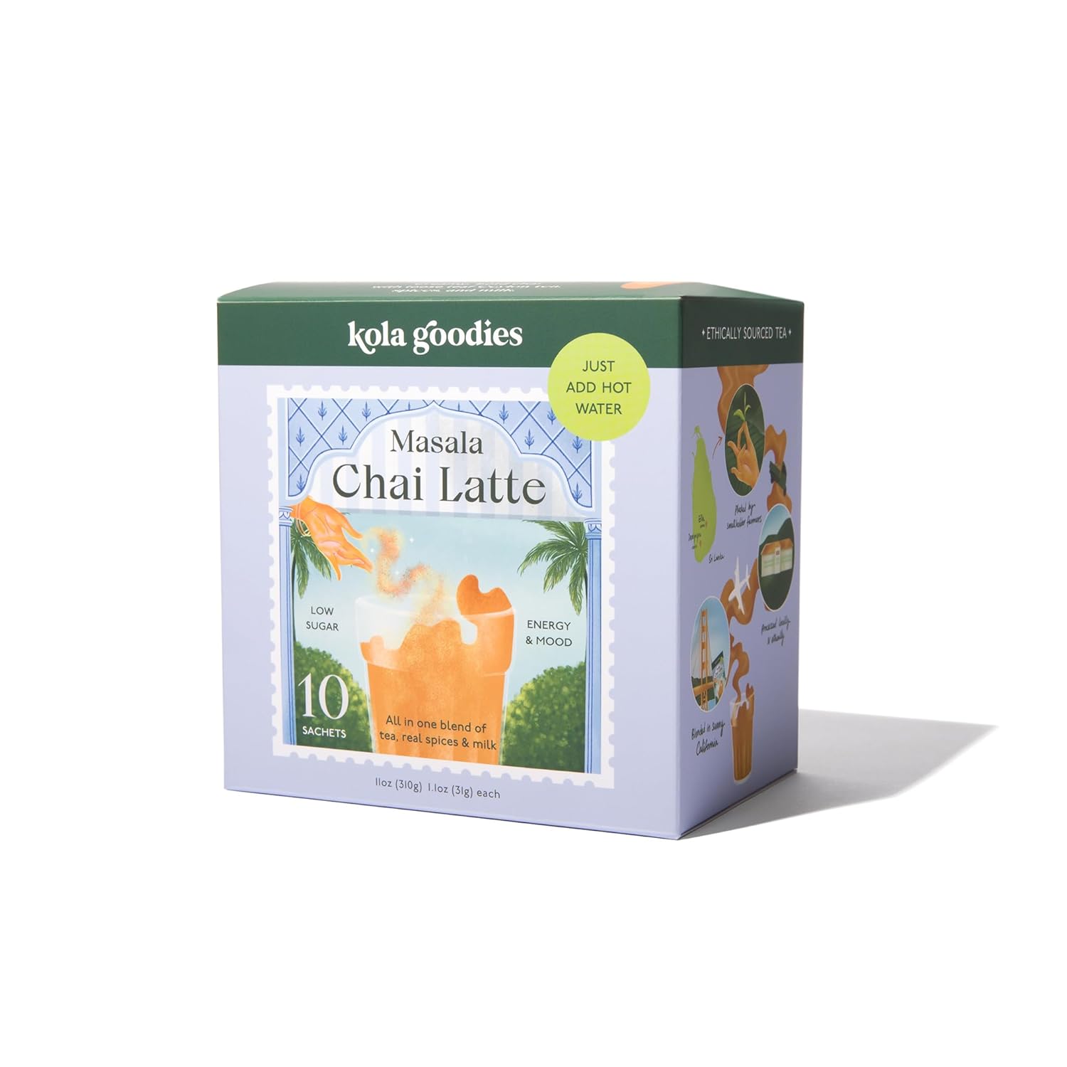 Amazon.com : Kola Goodies Instant Masala Chai Tea Bold Taste, Ready in ...