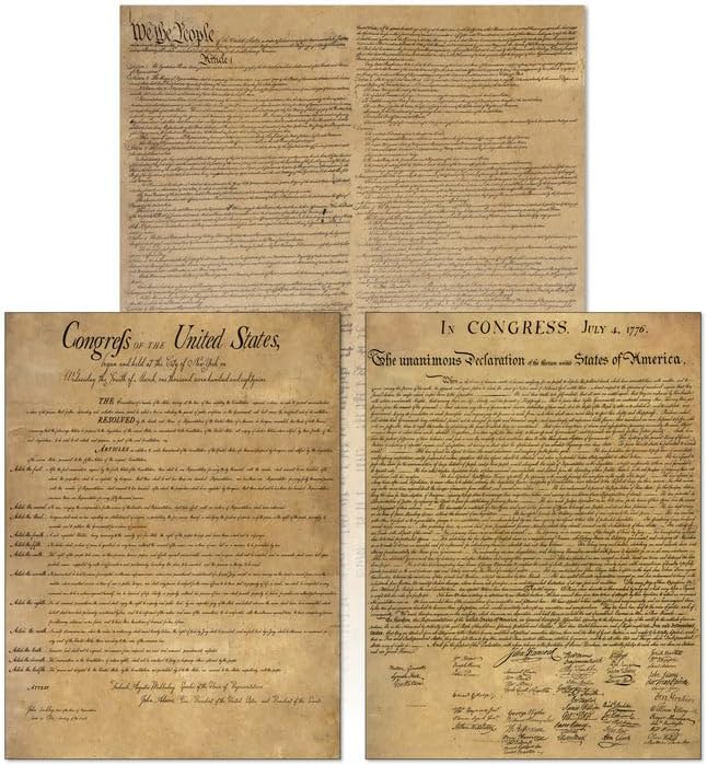 Amazon.com: The Bill of Rights, Authentic Replica Printed on Antiqued ...