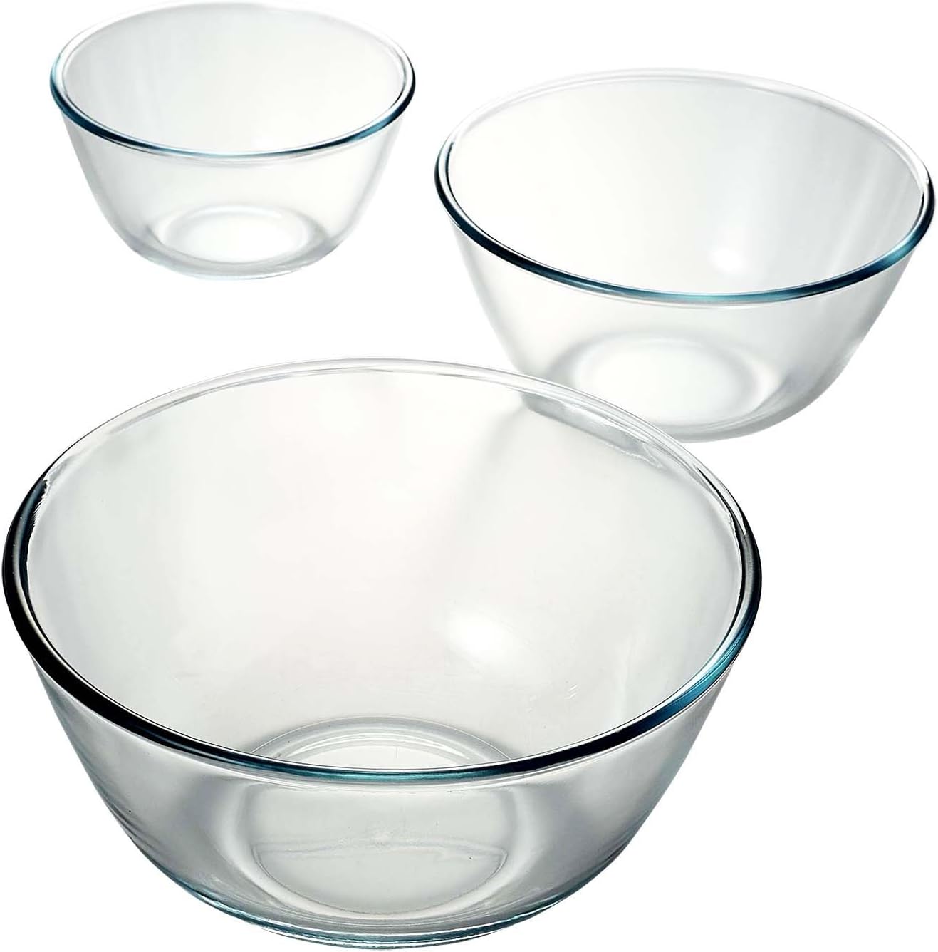 Simax Glassware 186 3-Piece Blown Bowl Set : Amazon.ca: Home