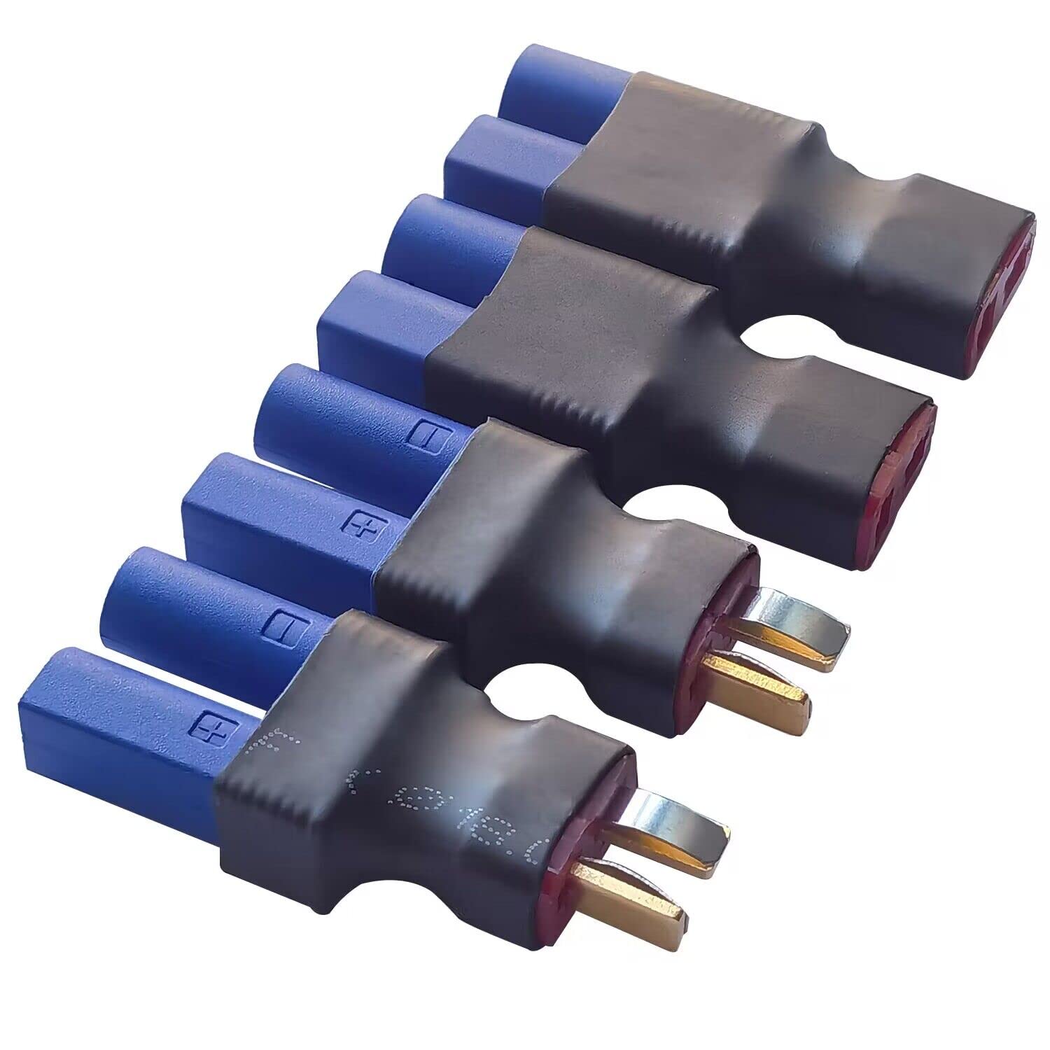 Amazon.com: AYECEHI 2Pairs EC5 to T-Plug Deans Style Male Female RC ...