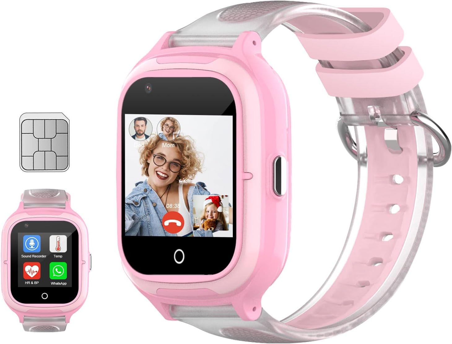 Amazon.com: LogHog 4G Kids Smart Watches Girls Unlocked Wrist Phone ...