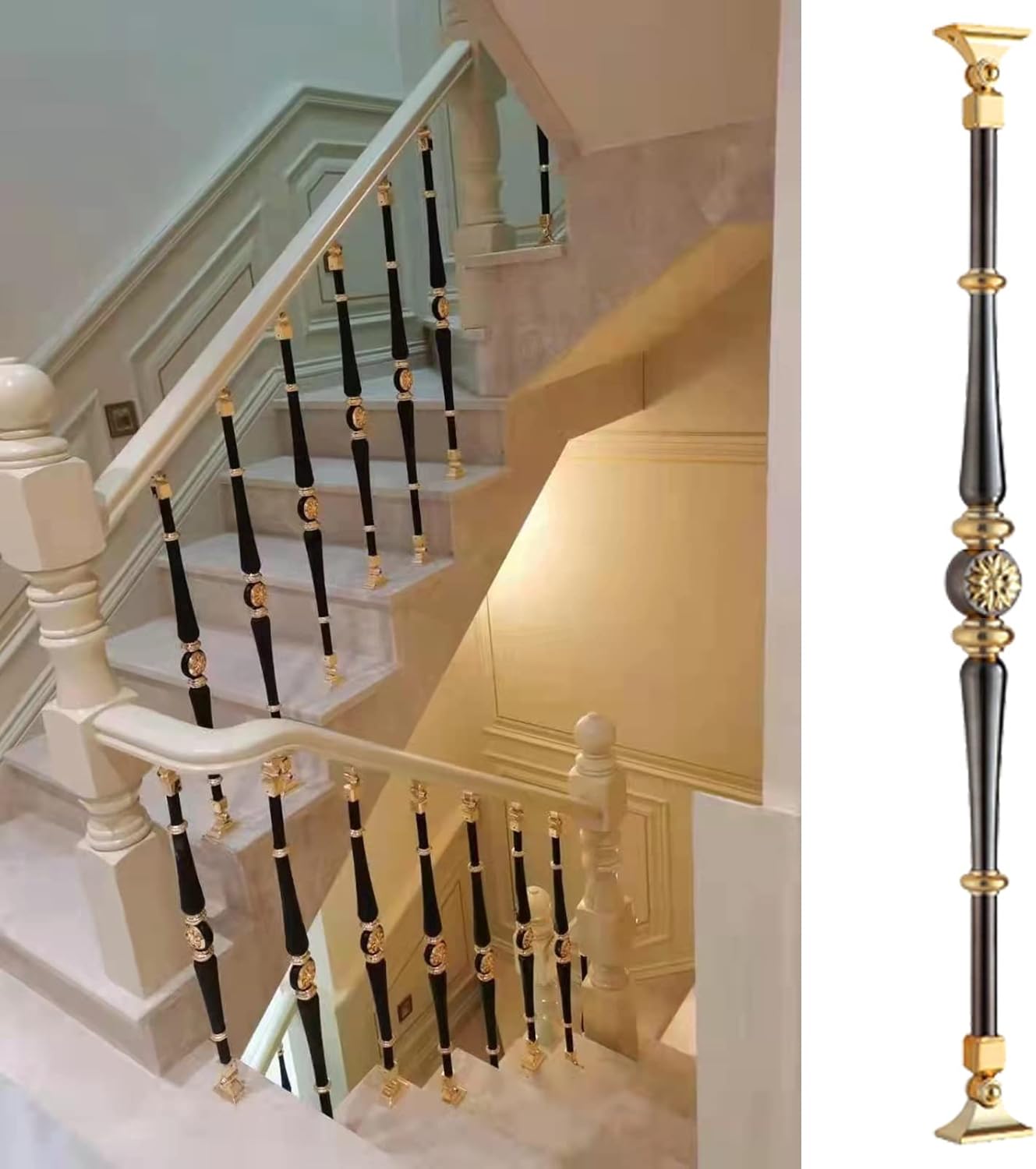 Amazon.com: CMYUN European Style Baluster Spindles Square, 1/2/5/10 ...
