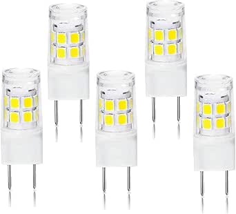 [Pack of 5] G8 LED Bulb 2W Equivalent 15-20W Halogen Bulb, T4 G8 Bi-Pin ...