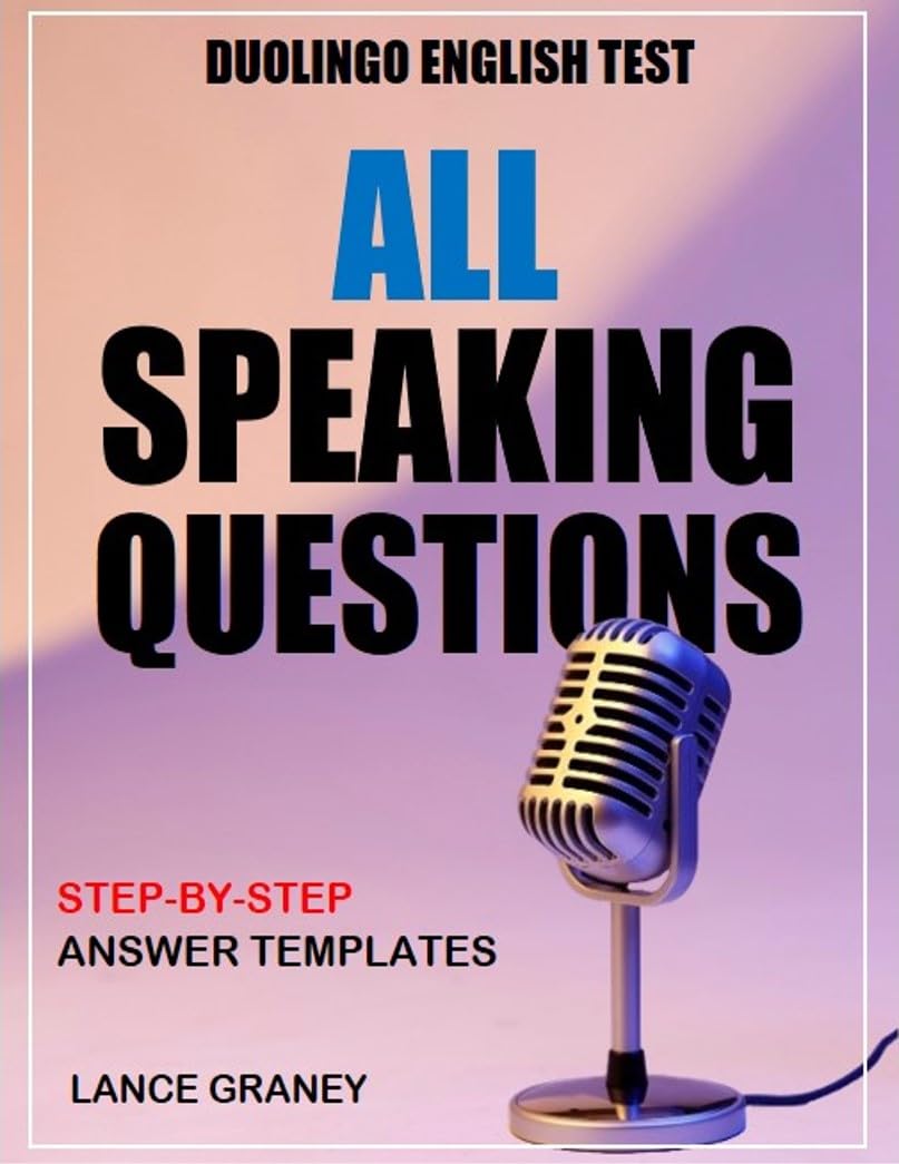 Amazon.com: Duolingo English Test - Speaking Answer Templates ...