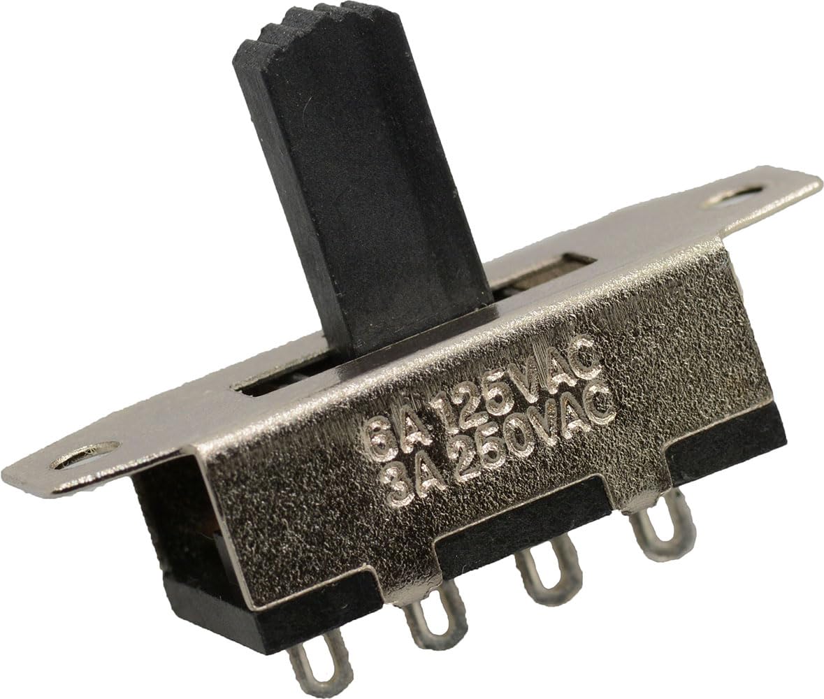 Jameco ValuePro SS-5-125V-JVP Standard Slide Switch with Detent SP3T ON ...