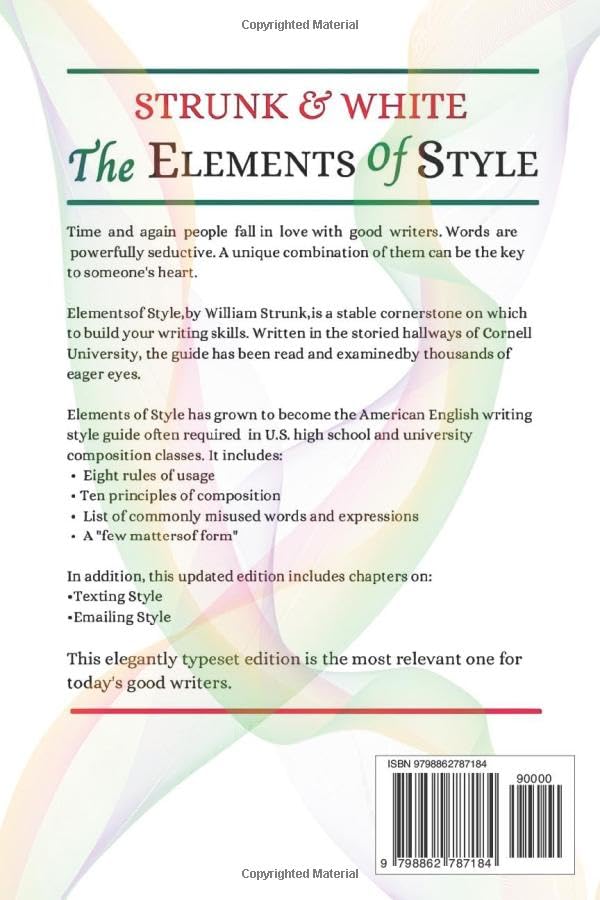 Snapklik.com : The Elements Of Style Fourth Original Edition