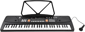 Amazon.co.jp: Electronic Keyboard for Beginners, 61 Keys Electronic ...
