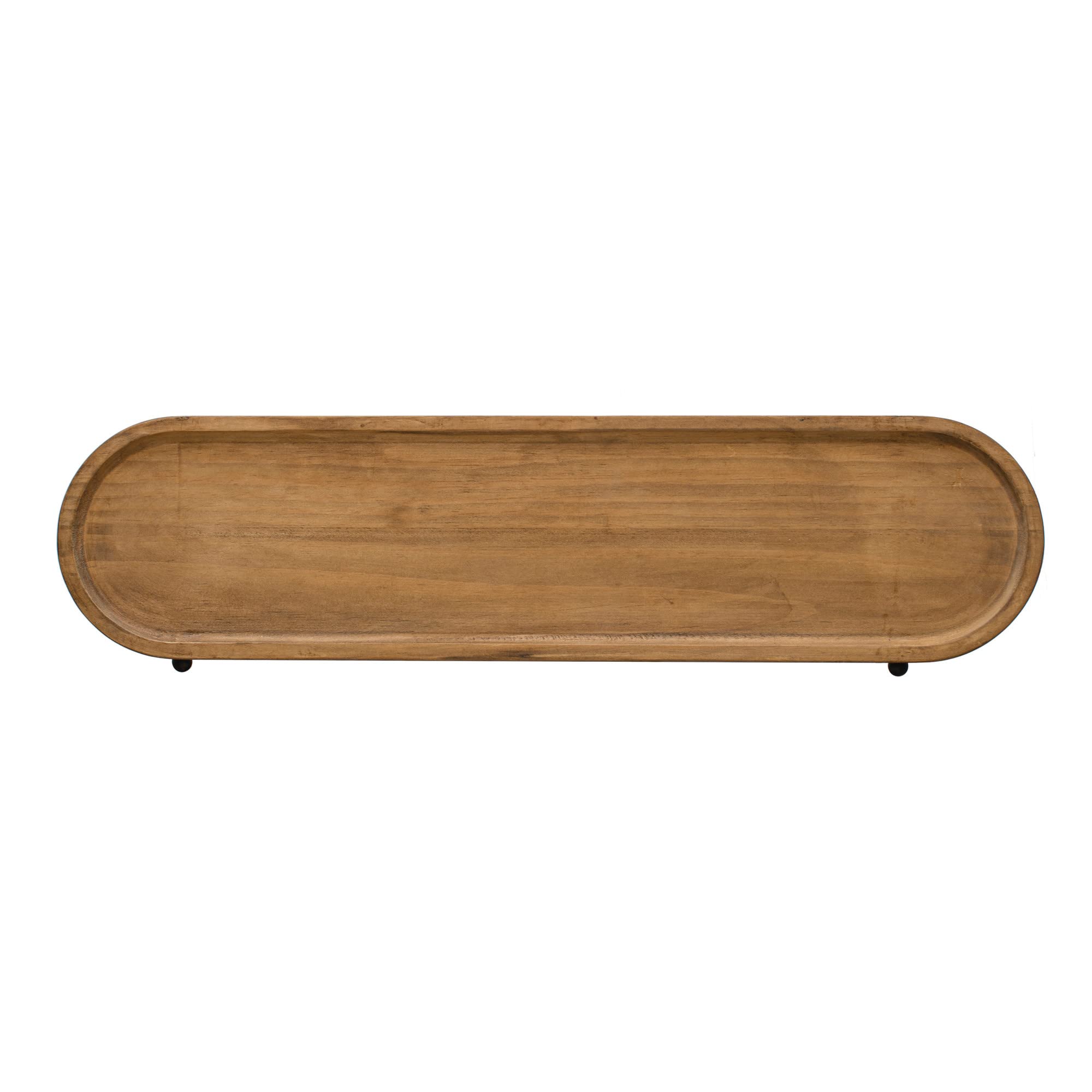 Amazon.com: Creative Co-Op Modern Oval Wood and Metal, Natural Wall ...