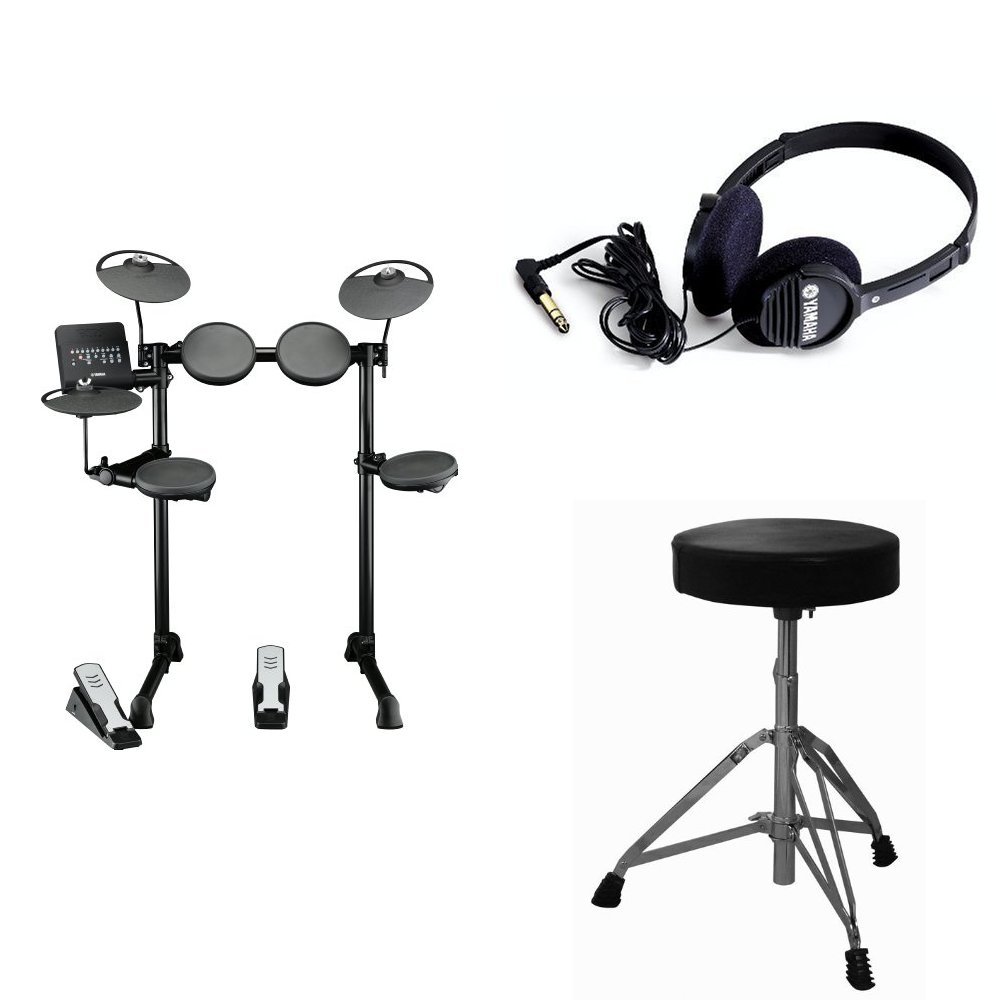 Buy Yamaha DTX400K Electronic Drum Kit with Drum Throne and Headphones ...