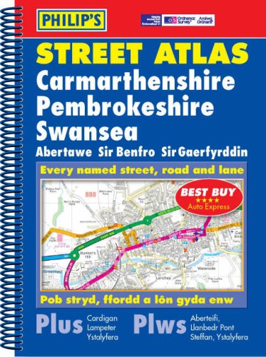 Carmarthenshire, Pembrokeshire and Swansea (Philip's Street Atlases ...