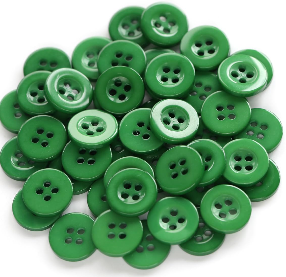 Amazon.com: GANSSIA 1/2 Inch (12.5mm) Small Size Round 4 Holes Buttons ...