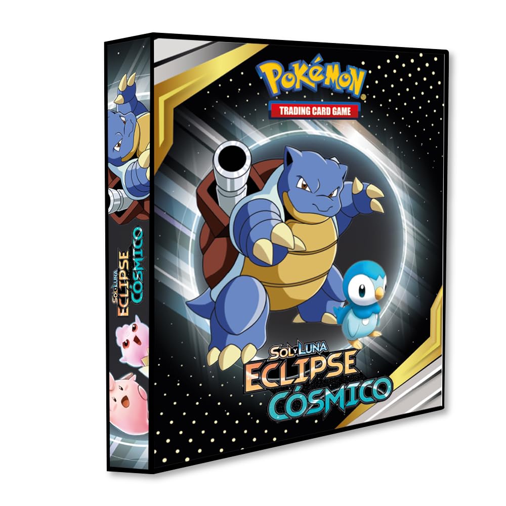 Folha De Pokemon E Azul Álbum Pasta Fichário Pokemon Com 20 Folhas