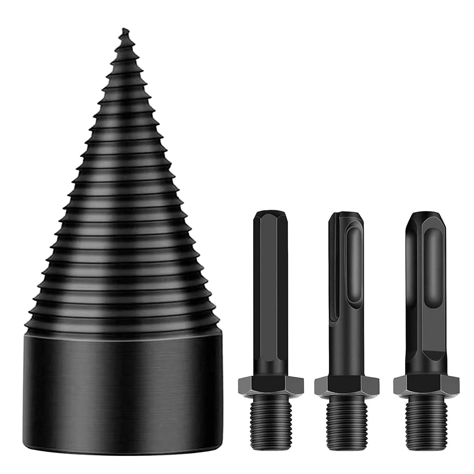 JNDO Wood Splitter Drill Bit Heavy Duty 42mm Firewood Drill Bit with ...