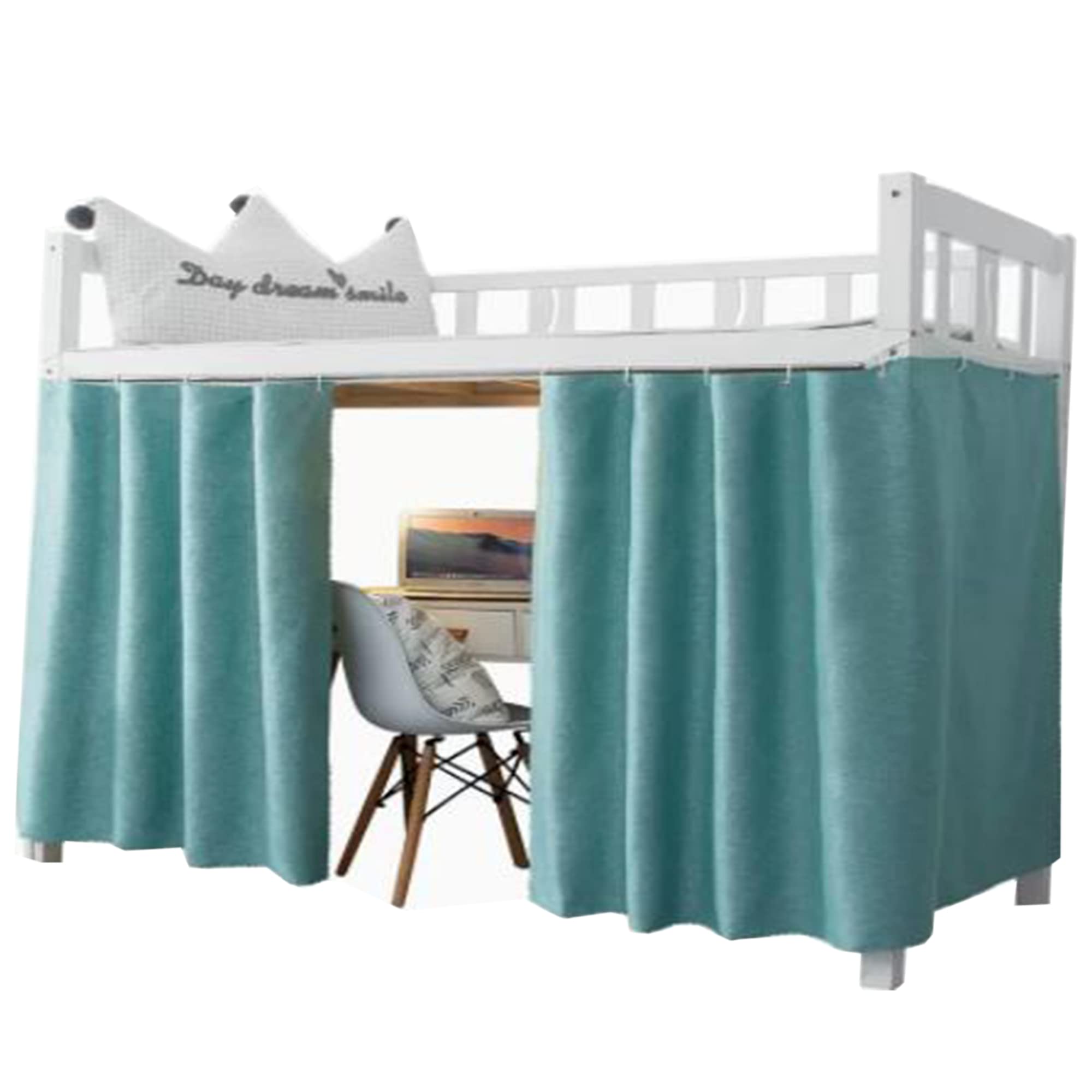 Amazon.com: Navhao Dorm Home Solid Thicken Bunk Blackout Bed Curtains ...