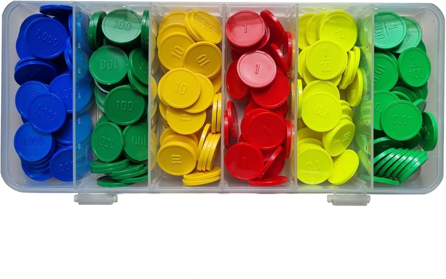 plavalmat® Maths place value counters. 240 double sided embossed ...