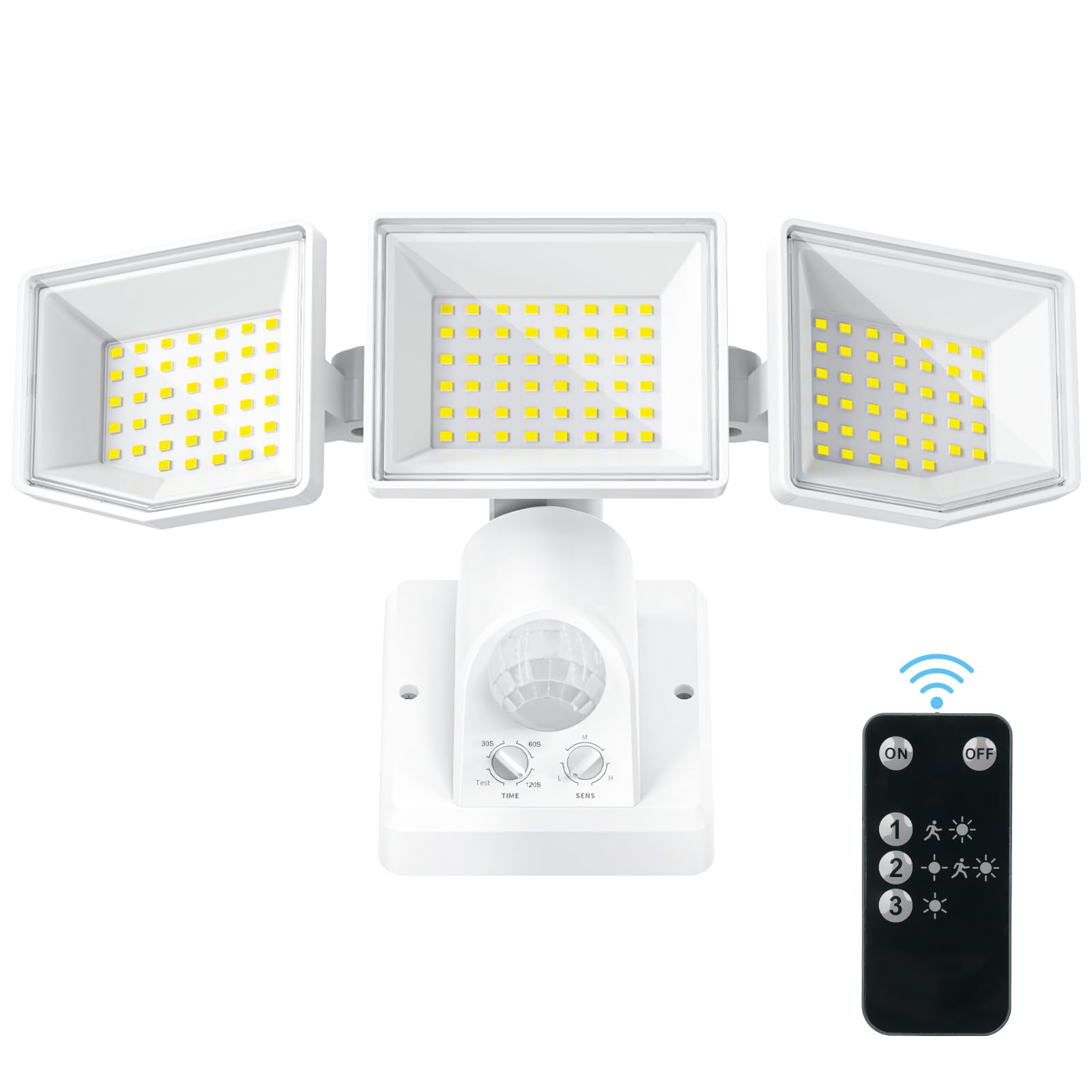 Ligency LED Flood Light Motion Sensor Outdoor, 6000LM Security Light ...