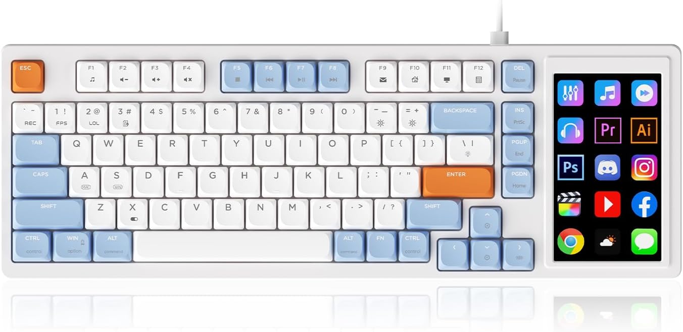 Amazon.com: DAIDAI AKP815 75% Gasket Low Profile Mechanical Keyboard ...