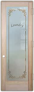 Frosted Glass Laundry Door - Lenora (Element) - 1D Negative Frosted ...