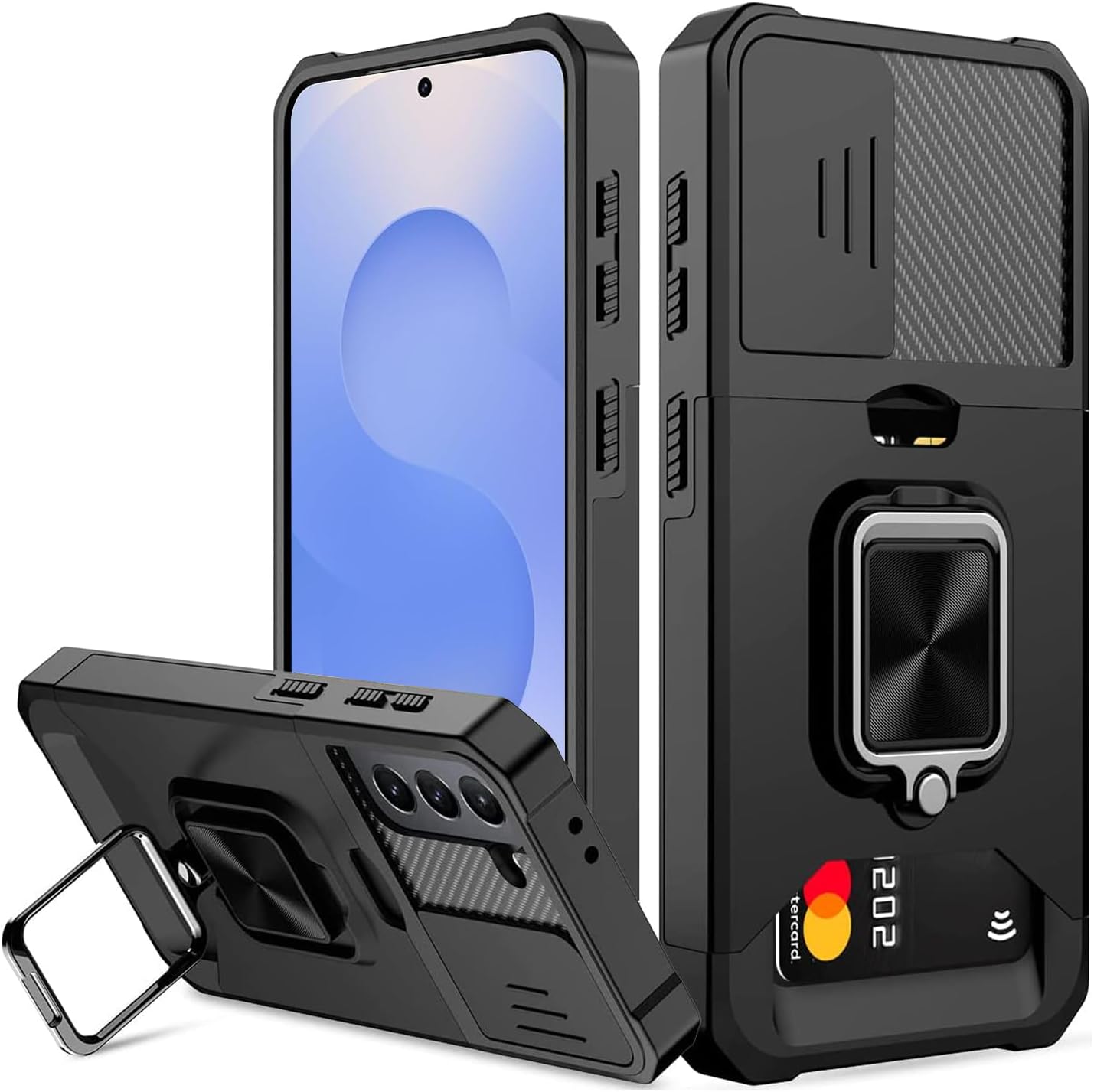 JOYCHER for Samsung Galaxy S25 Case Phone Cover Slide Camera Cover ...
