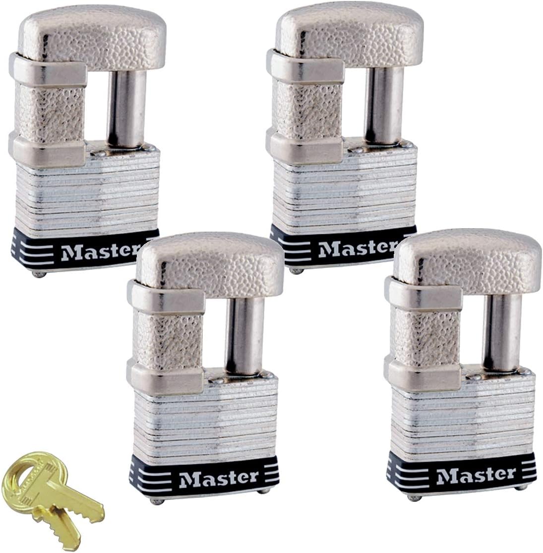 Master Lock - (4) Keyed Alike Trailer & Multi Purpose Padlocks, 37KA-4 ...