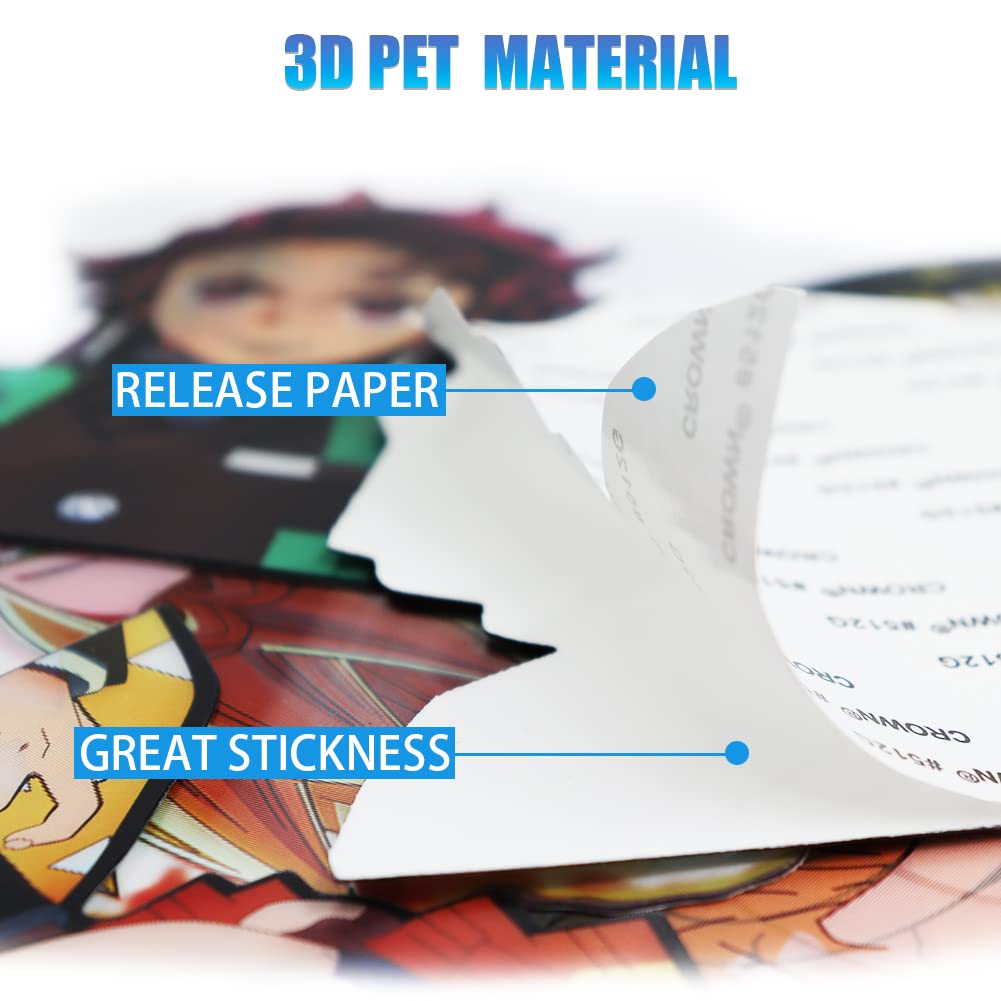 Snapklik.com : 3D Motion Anime Car Decals Waterproof Stickers Anime ...