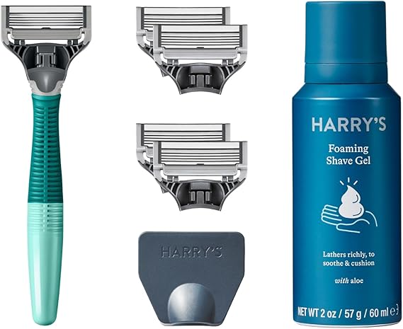 Harry's Razors for Men - Men's Razor Set with Tropical Green Handle, 5 ...
