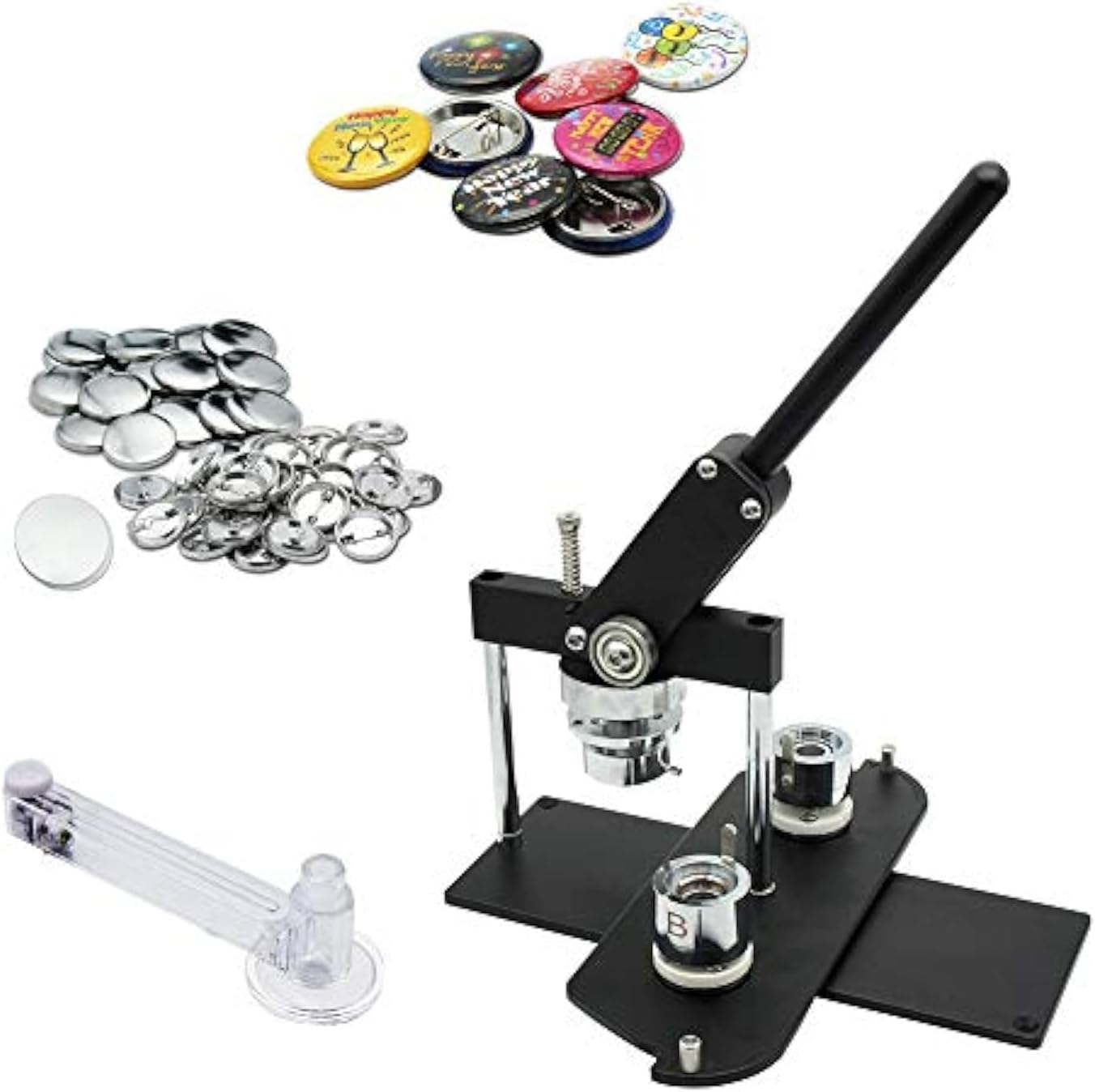 ChiButtons Pro 25mm (1") Metric Button Maker Machine B400 Kit | All ...