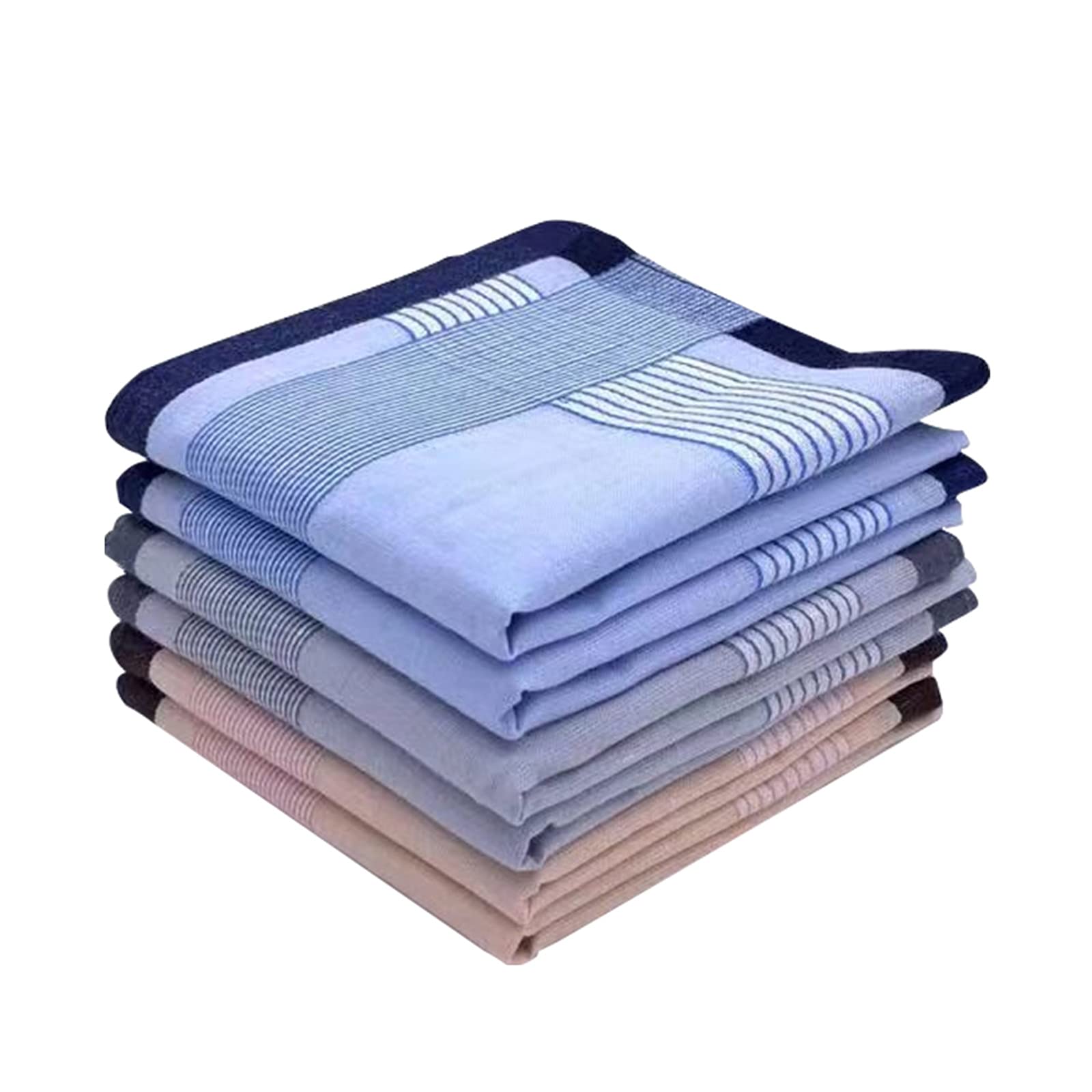 JukLoos Men's Handkerchiefs,100% Soft Cotton Pocket Handkerchiefs for ...