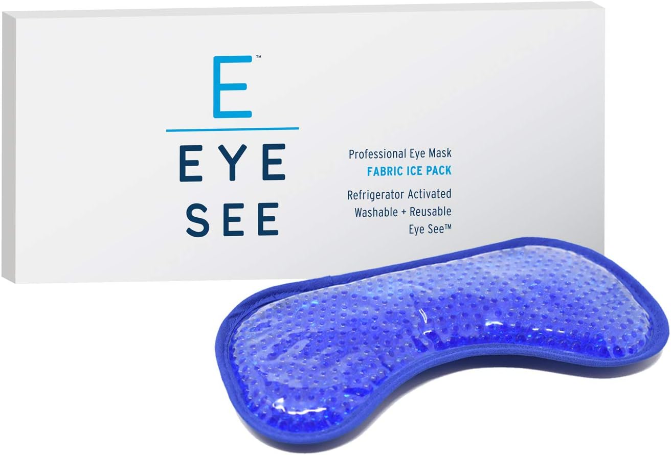 Amazon.com: Eye See Plush Gel Eye Mask for Puffy Eyes, Blue - Cold Eye ...