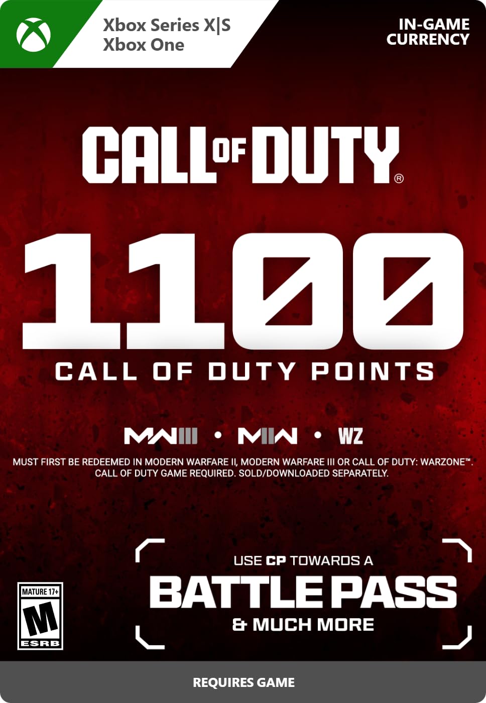 Amazon.com: Call of Duty Points - 1,100 1P - Xbox [Digital Code ...
